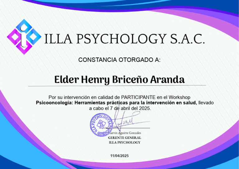 Elder Henry Briceño Aranda | PDF