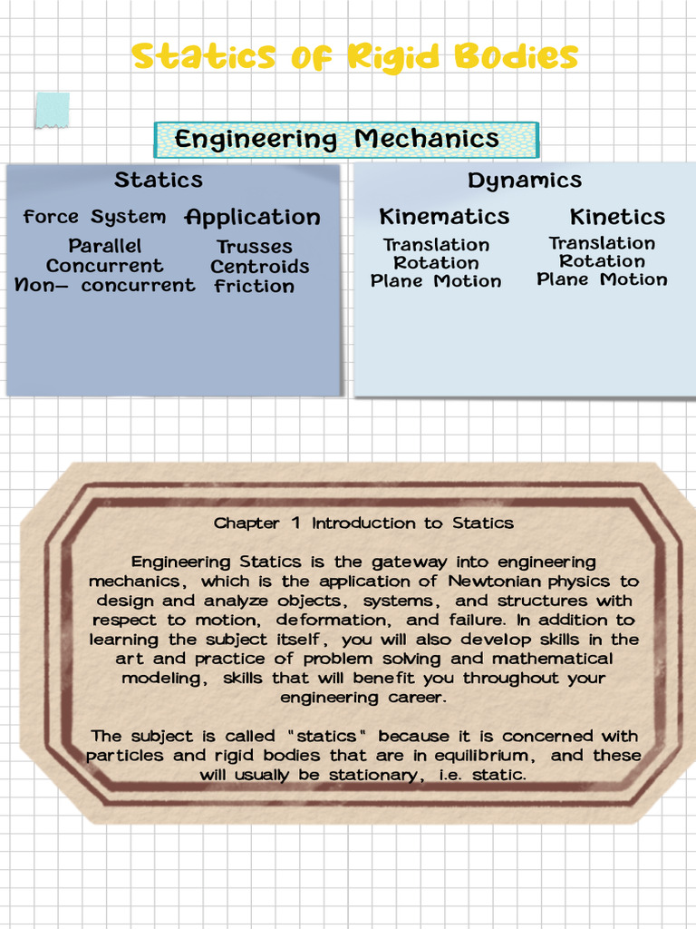 Statics Notes | PDF