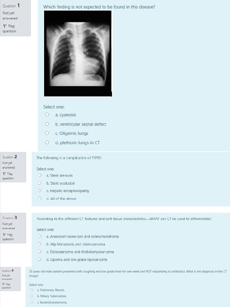 Radiology MOCK Exam | PDF