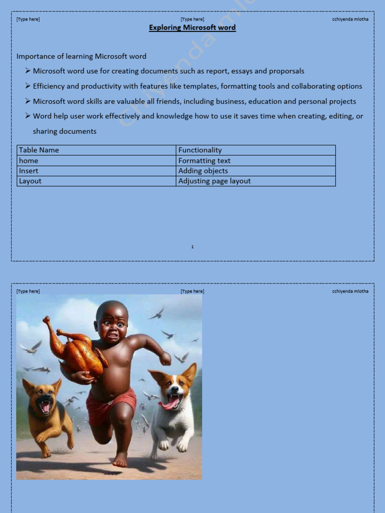 Microsoft Word Exercise | PDF