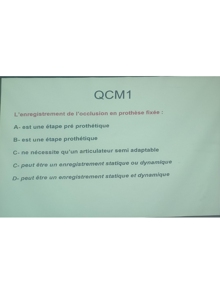QCM 1 - Correction EO | PDF