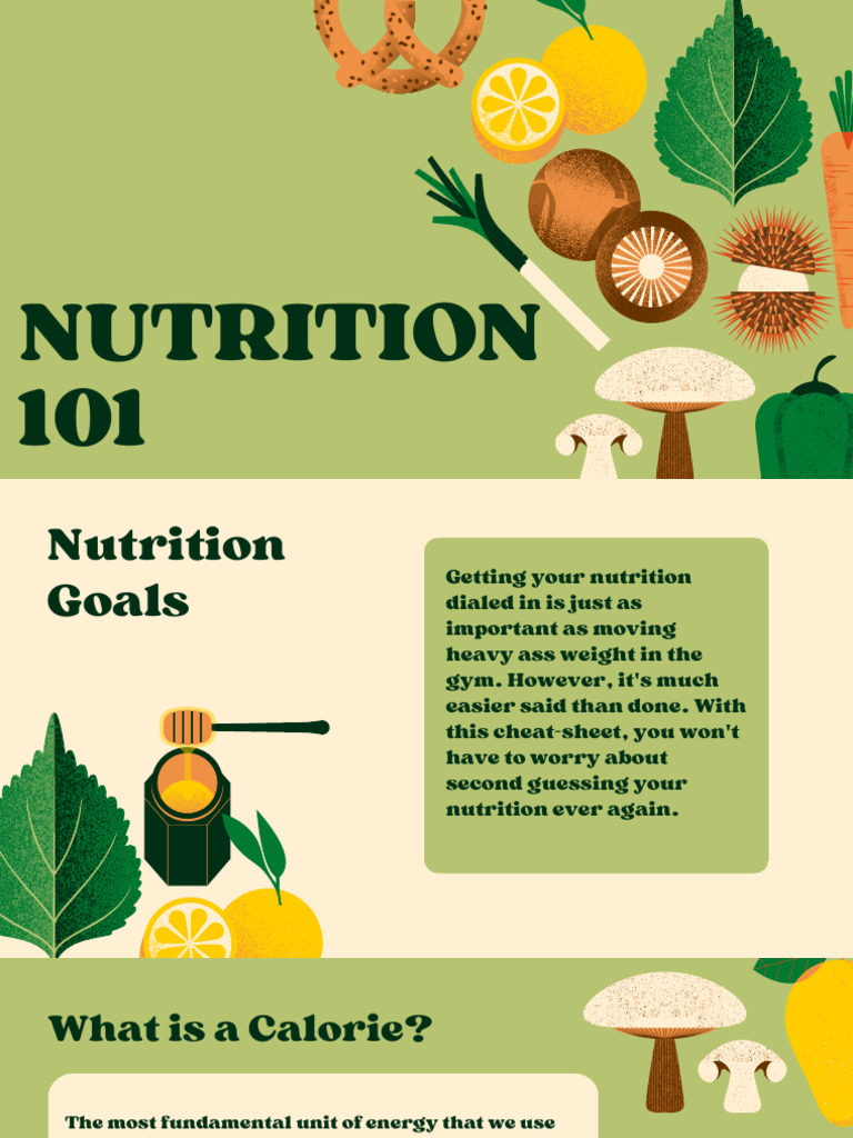 Nutrition Basics: Calories & TDEE Guide | PDF | Food Energy | Nutrition