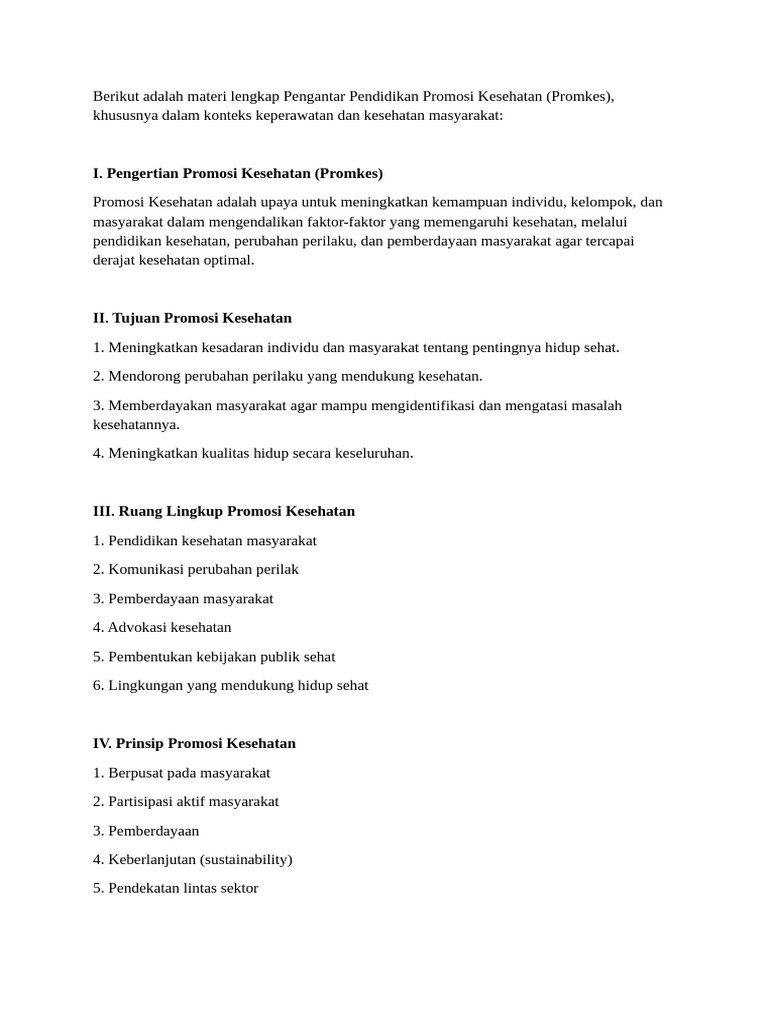 materi promkes | PDF