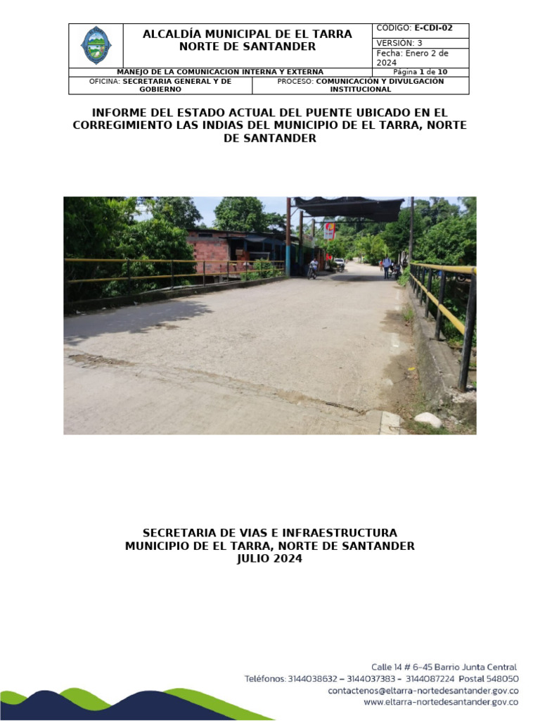 Informe Puente | PDF | Puente