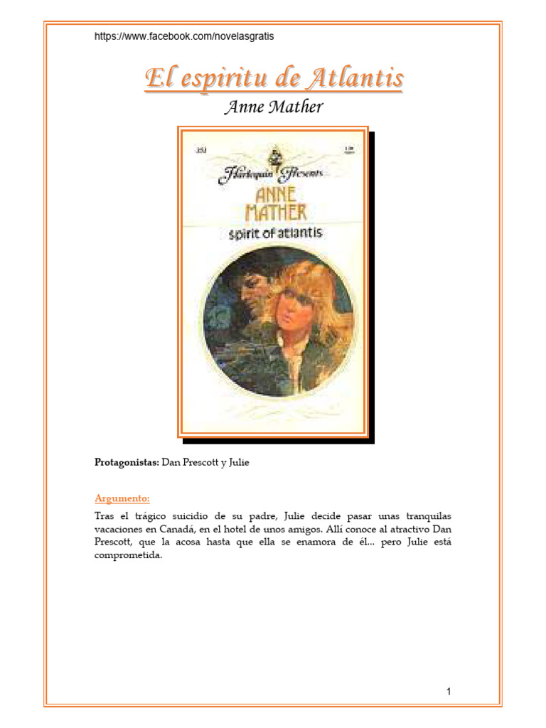 Anne Mather - El Espiritu De Atlantis | PDF | Ropa | Camisa