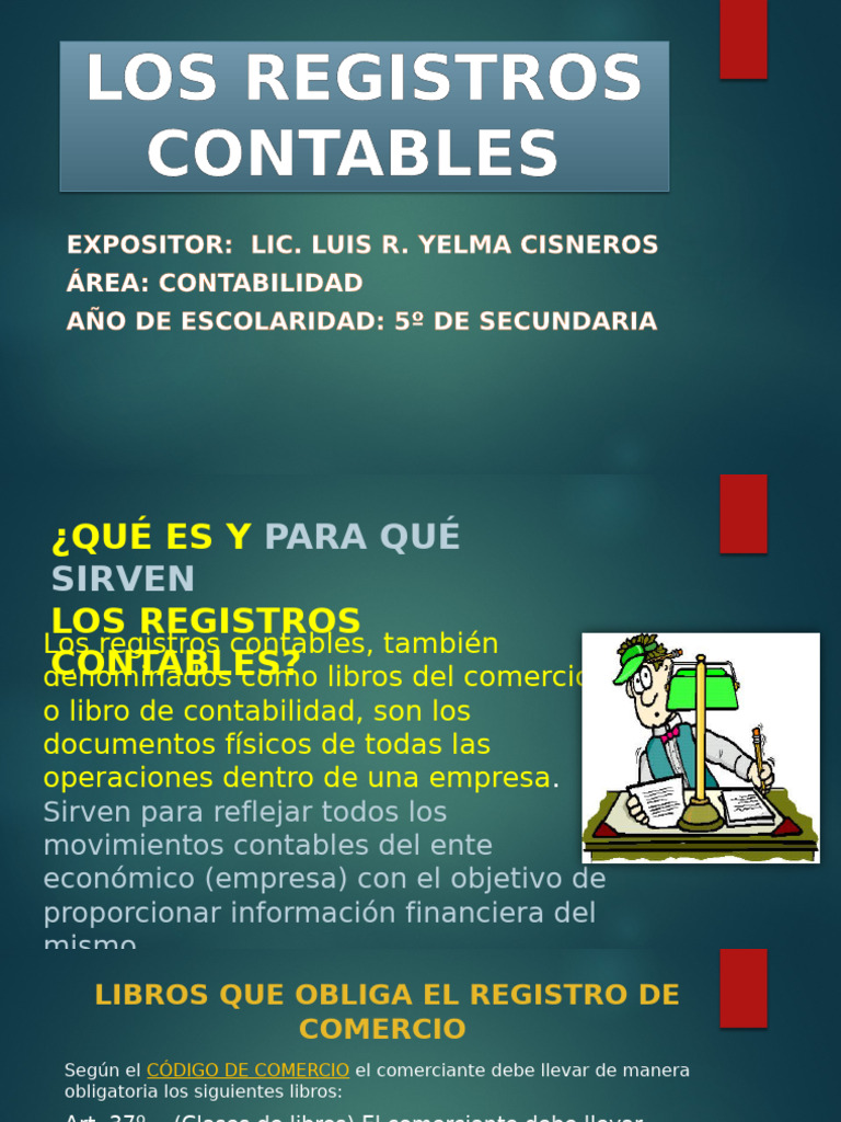 Los Registros Contables.. | PDF | Contabilidad | Bancos