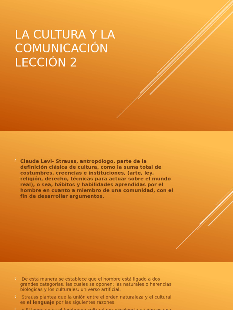 Unidad 2 La Cultura y La Comunicación Leccion 2 | PDF | Comunicación ...