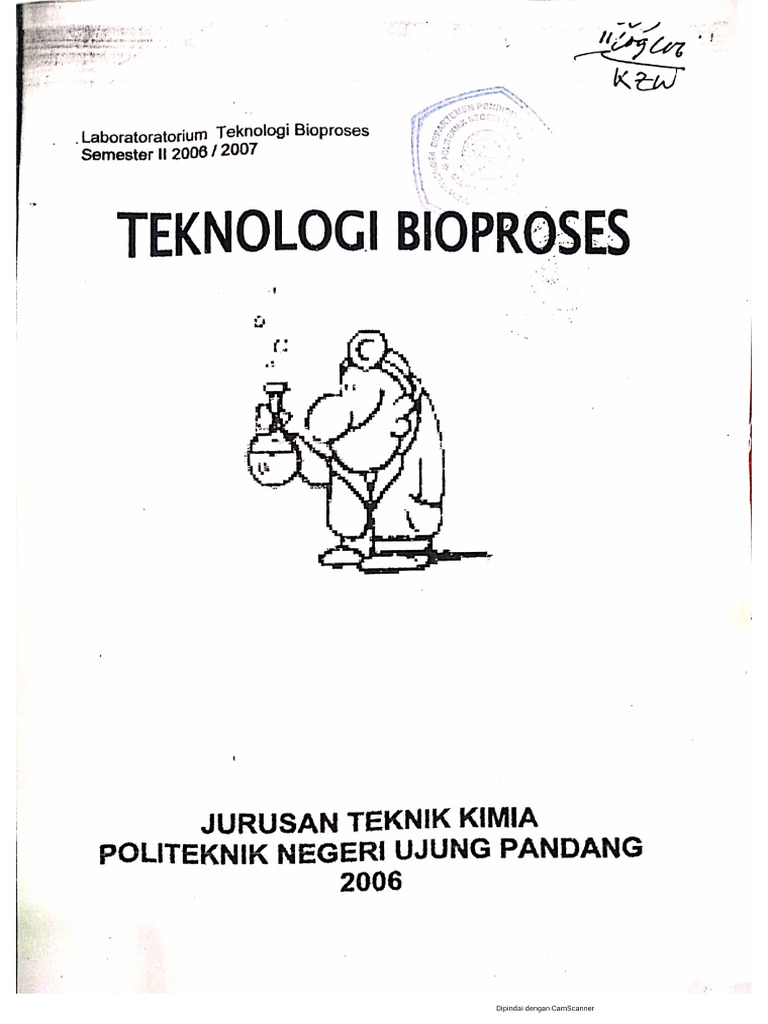 Jobsheet Teknologi Bioproses | PDF