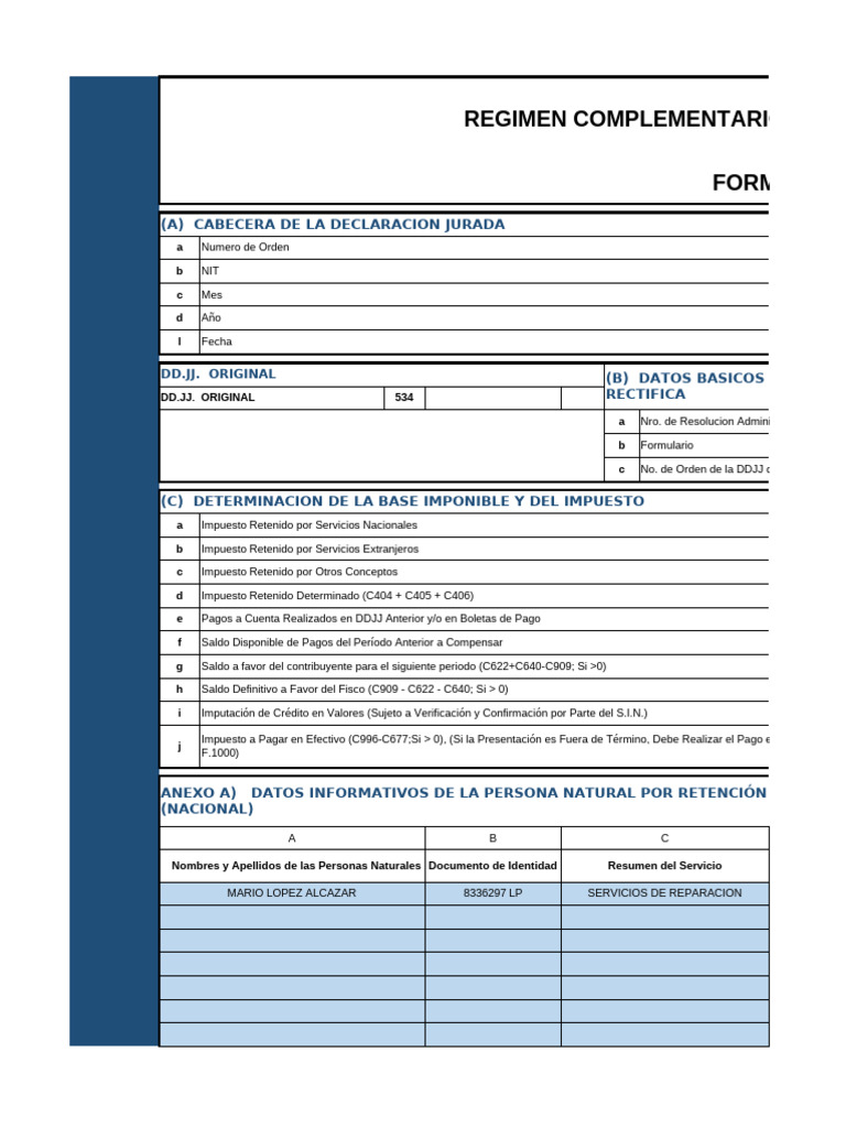 Formulario 604 | PDF | Impuestos | Finanzas del gobierno