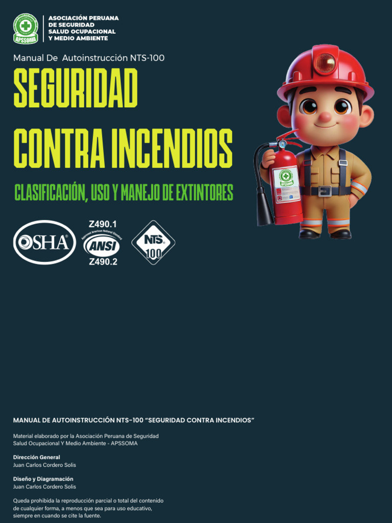 Manual NTS-100: Seguridad Contra Incendios | PDF | Combustión | Incendios