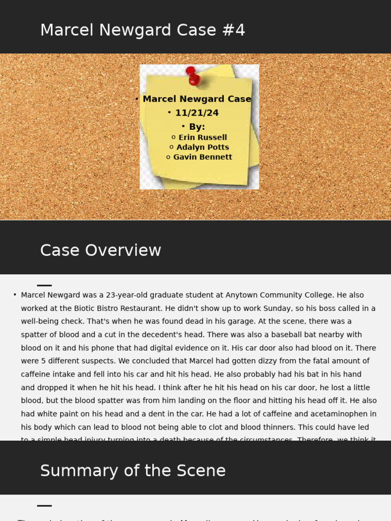 Marcel Newgard (Case 4) | PDF