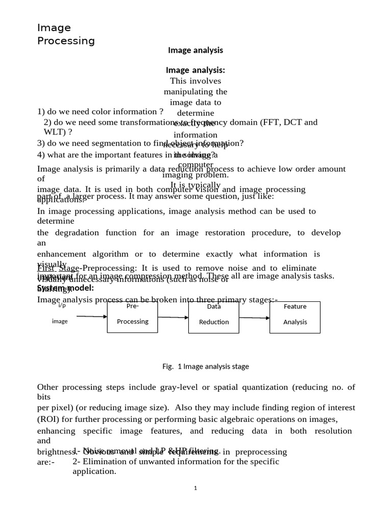 Introduction To Image Processing | PDF | Algorithms | Computer Graphics