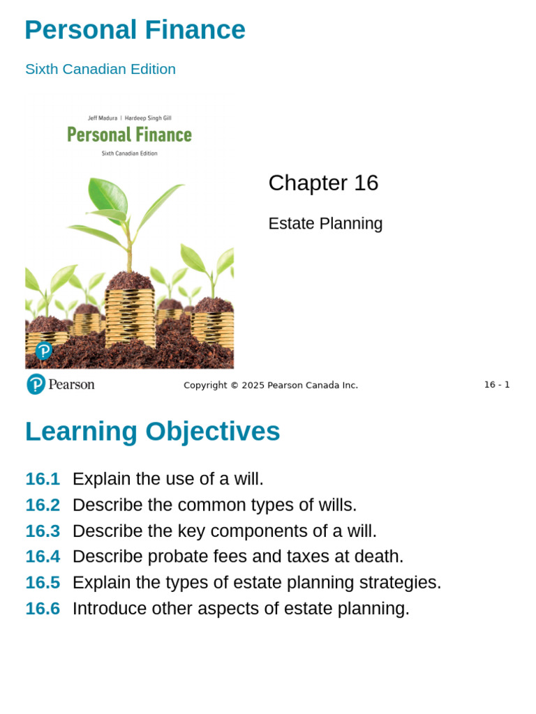 16 Madura 6ce PPT ch16 | PDF | Probate | Power Of Attorney