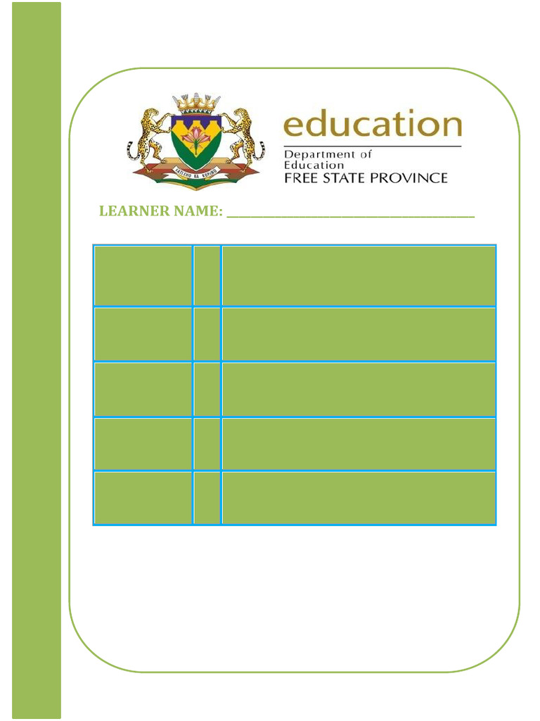 Grade 9 Informal Activities For Geometry of Straight Lines Learner ...