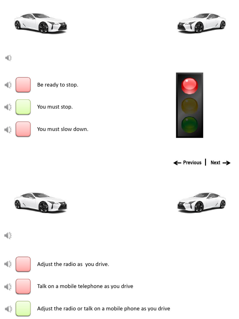 Driving Safety and Traffic Signals Guide | PDF | Traffic | Traffic Light
