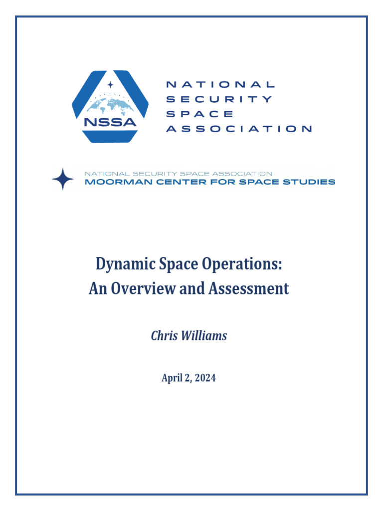 Dynamic Space Operations Overview | PDF | Satellite | Space Rendezvous
