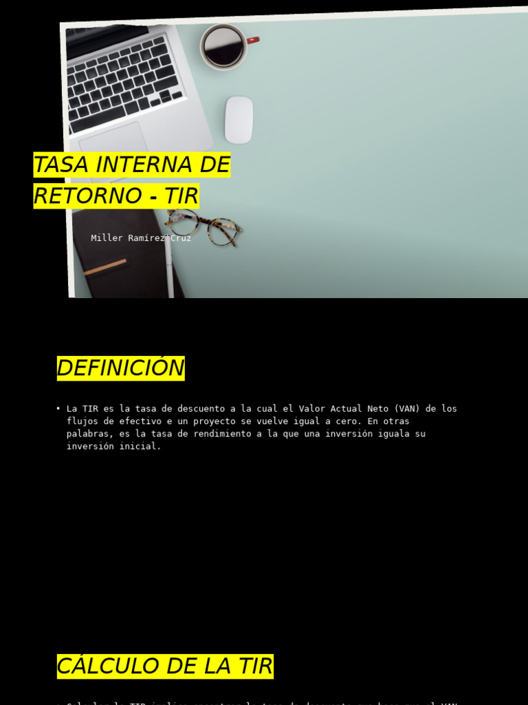 Tasa Interna de Retorno | PDF | Tasa interna de retorno | Inversiones