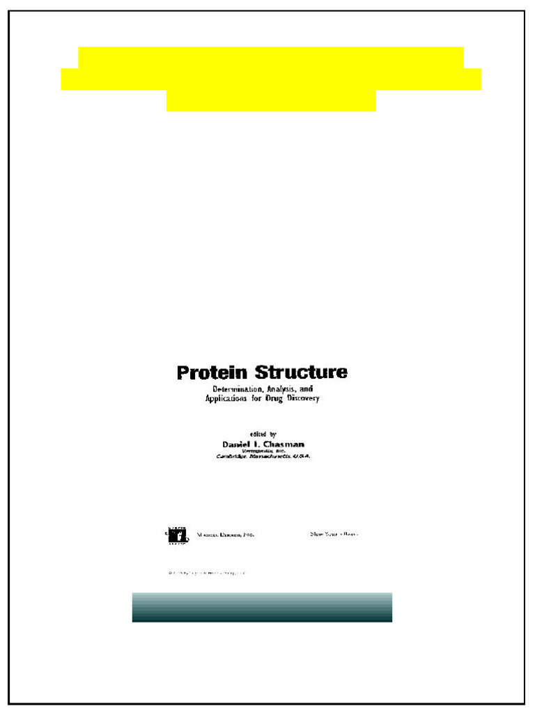 Protein Structure Determination Analysis and Applications For Drug ...