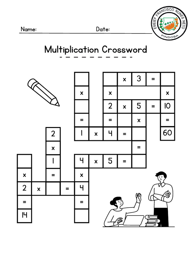 Multiplication Crossword Puzzle Worksheet 20250909 183412 0000 | PDF