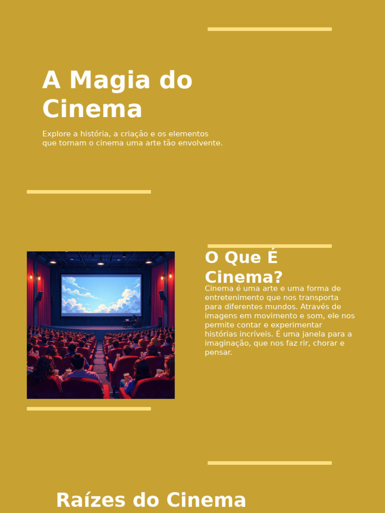 A História e Elementos do Cinema | PDF | Fotografia cinematográfica ...