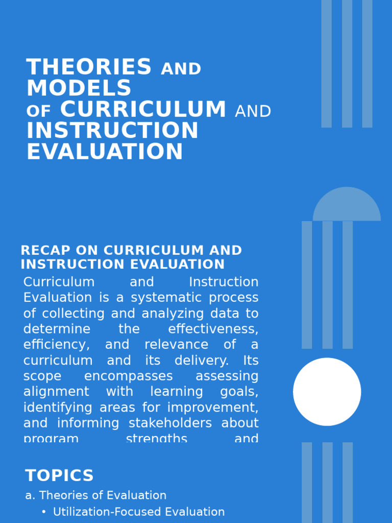 Curriculum Evaluation Theories & Models | PDF | Qualitative Research ...