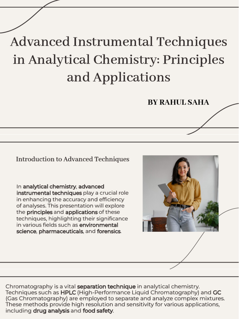Advanced Techniques in Analytical Chemistry | PDF | Analytical ...