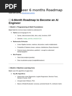 ? AI-ML Engineer Roadmap - Step-By-Step (2025) | PDF | Machine Learning ...