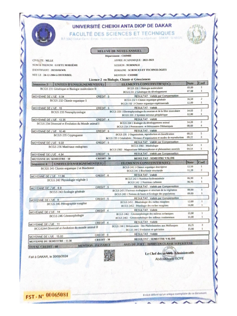 Université Cheikh Anta Diop de Dakar 2 | PDF