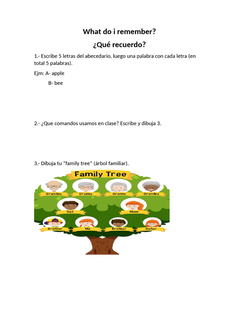 What Do I Remember 1ros | PDF