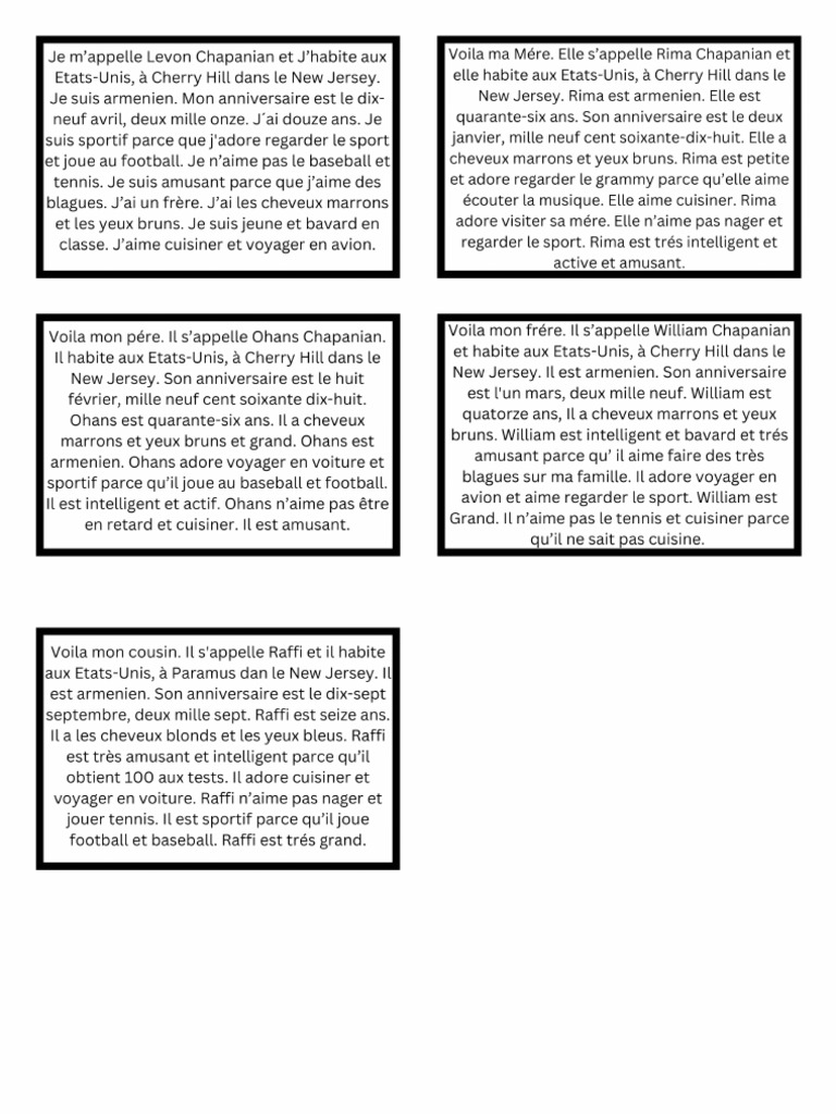 French Presentation | PDF