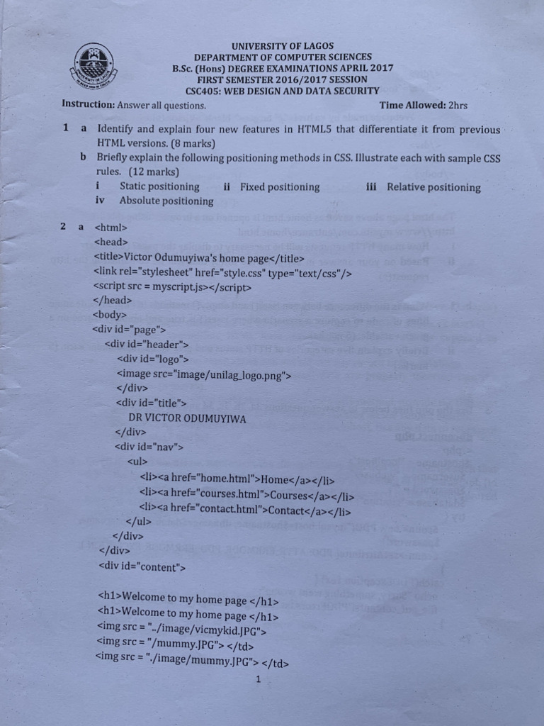 CSC415 2016-2017 | PDF