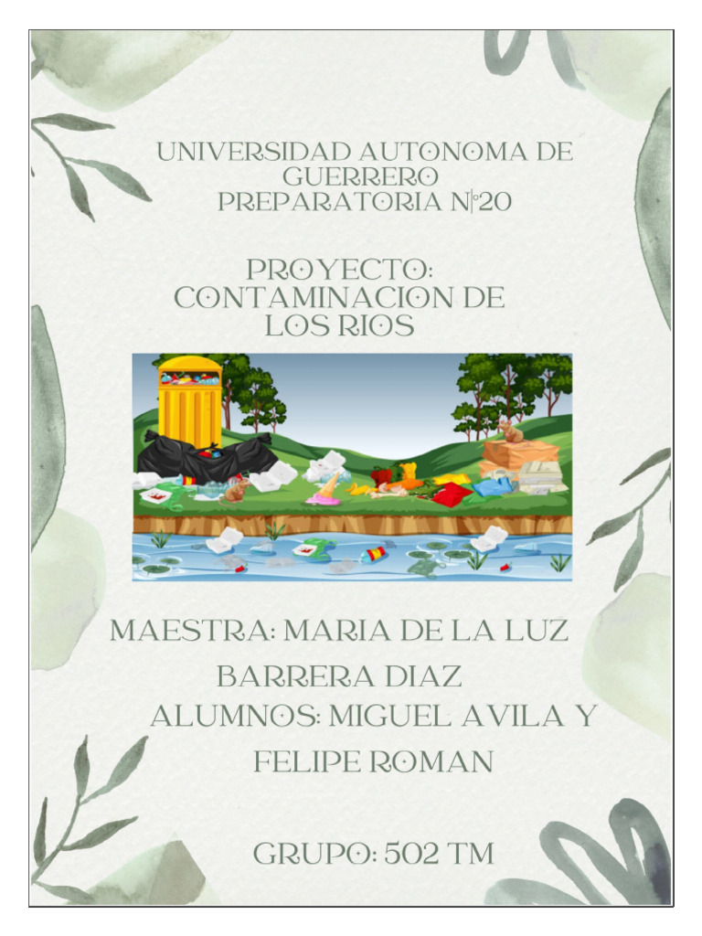 Contaminación de Ríos: Causas y Consecuencias | PDF | La contaminación ...