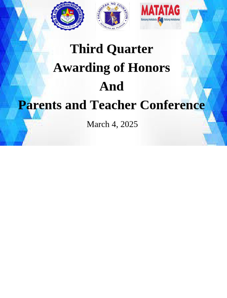 Tarp Reading of Honors | PDF