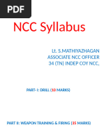 NCC Weapon Training: .22 Rifle Guide | PDF | Rifle | Firearms
