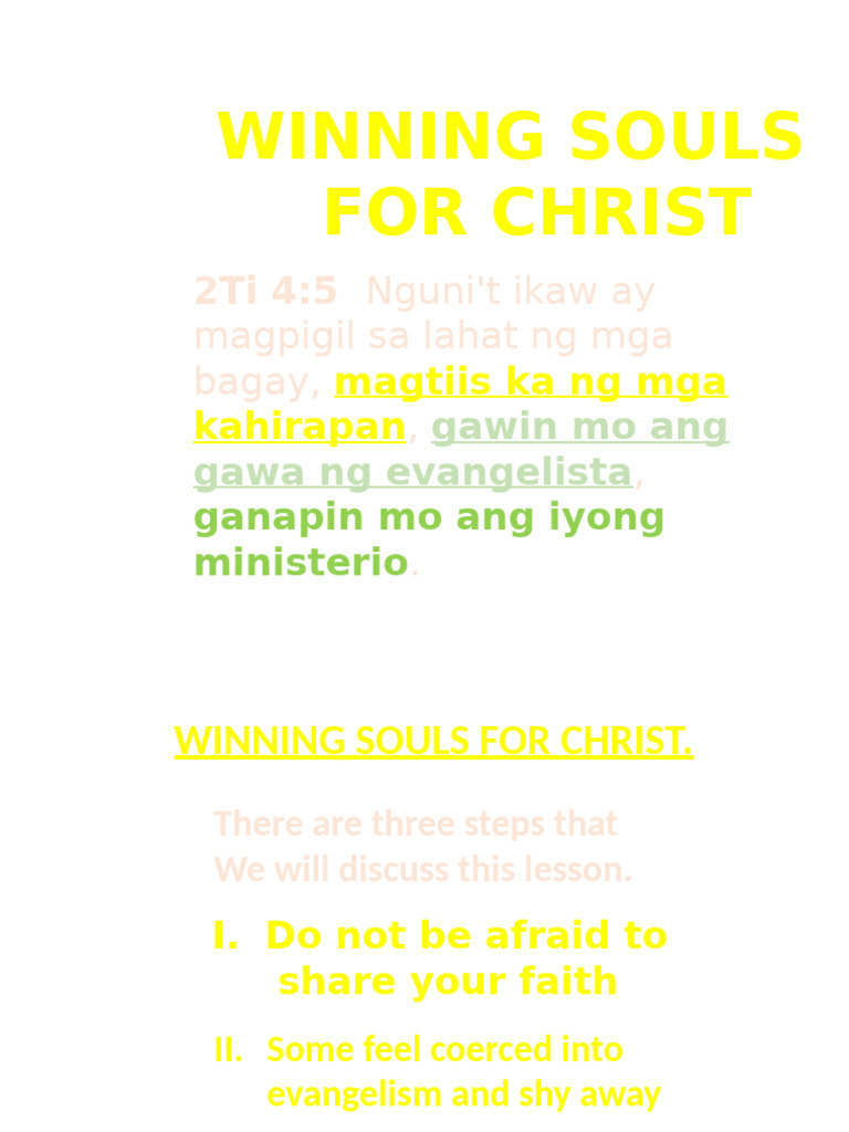 Winning Souls | PDF