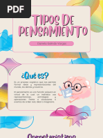 Mapa Conceptual de Los Tipos de Pensamiento | PDF | Pensamiento | Science