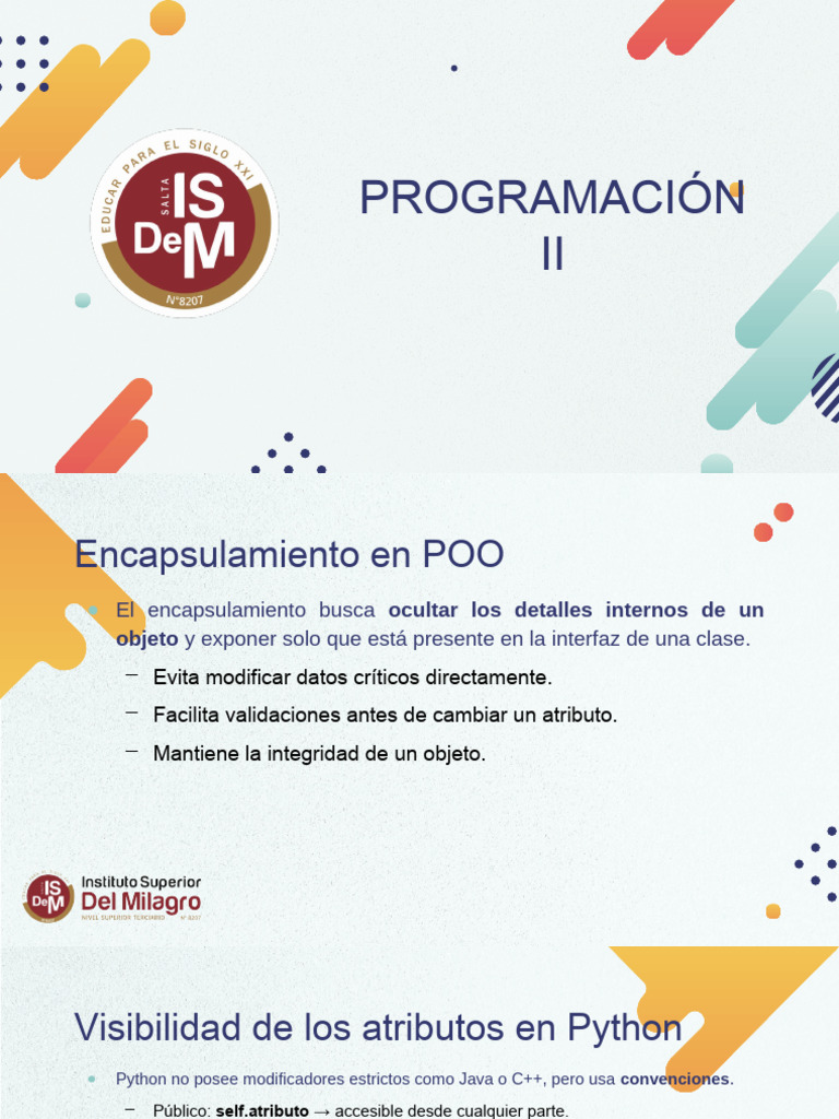 Clase 6 - Encapsulamiento y Acceso | PDF