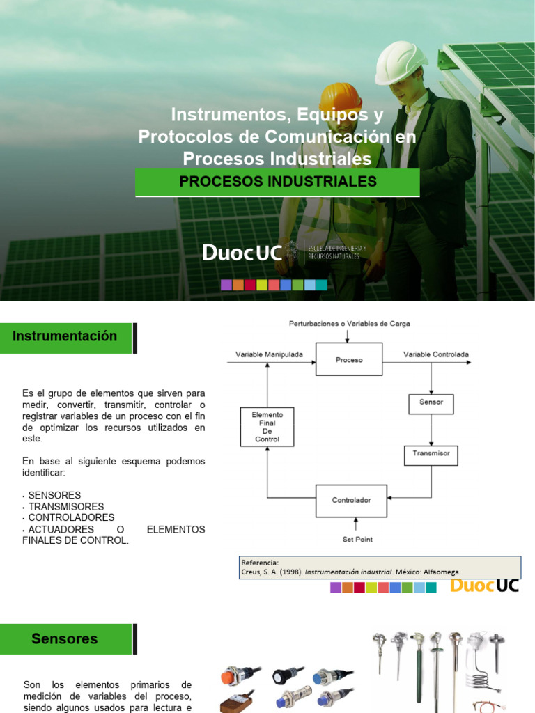 Instrumentos, Equipos y Protocolos de Comunicación en Procesos ...