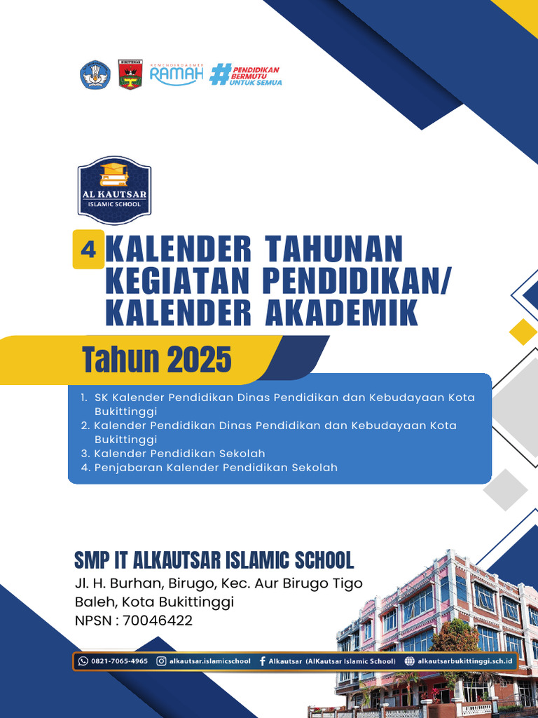 Kalender Akademik SMP IT Alkautsar 2025 | PDF