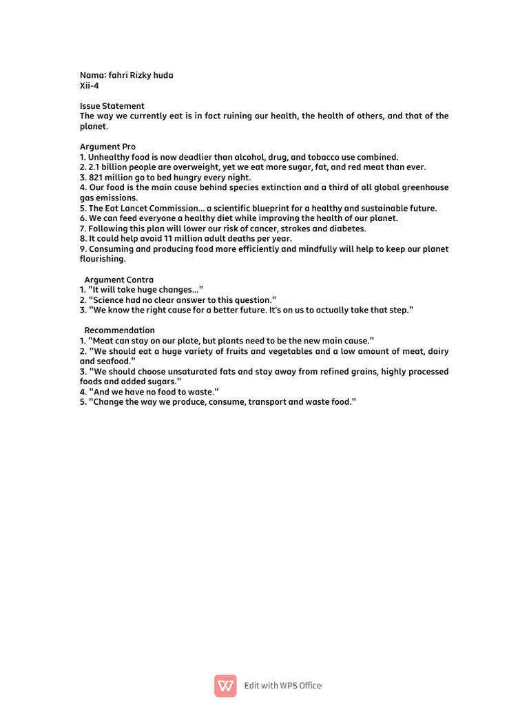Issue Statement-WPS Office | PDF
