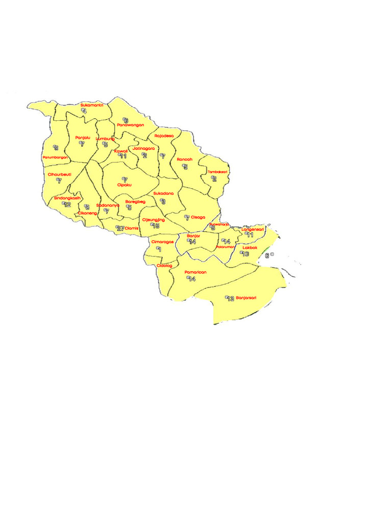 Peta Ciamis-Banjar | PDF