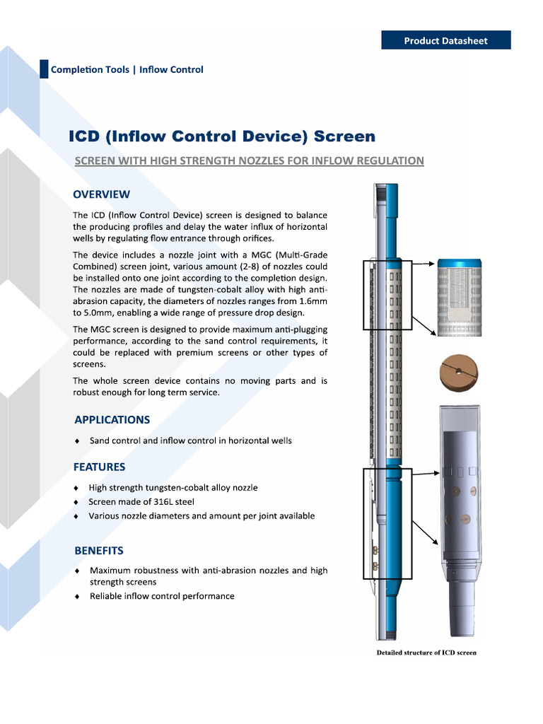 ICD Inflow Control Device Screen | PDF