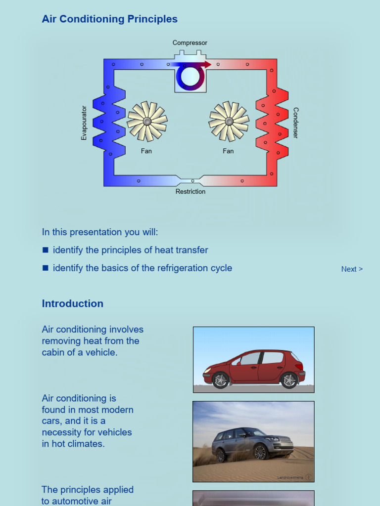 Automotive Air Conditioning Basics | PDF | Air Conditioning ...