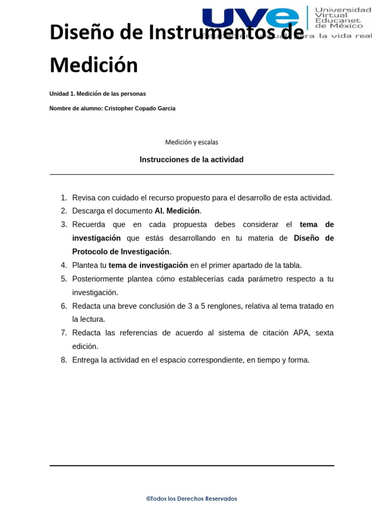 AI - Medicion Cristopher Copado | PDF | Medición | Drogas