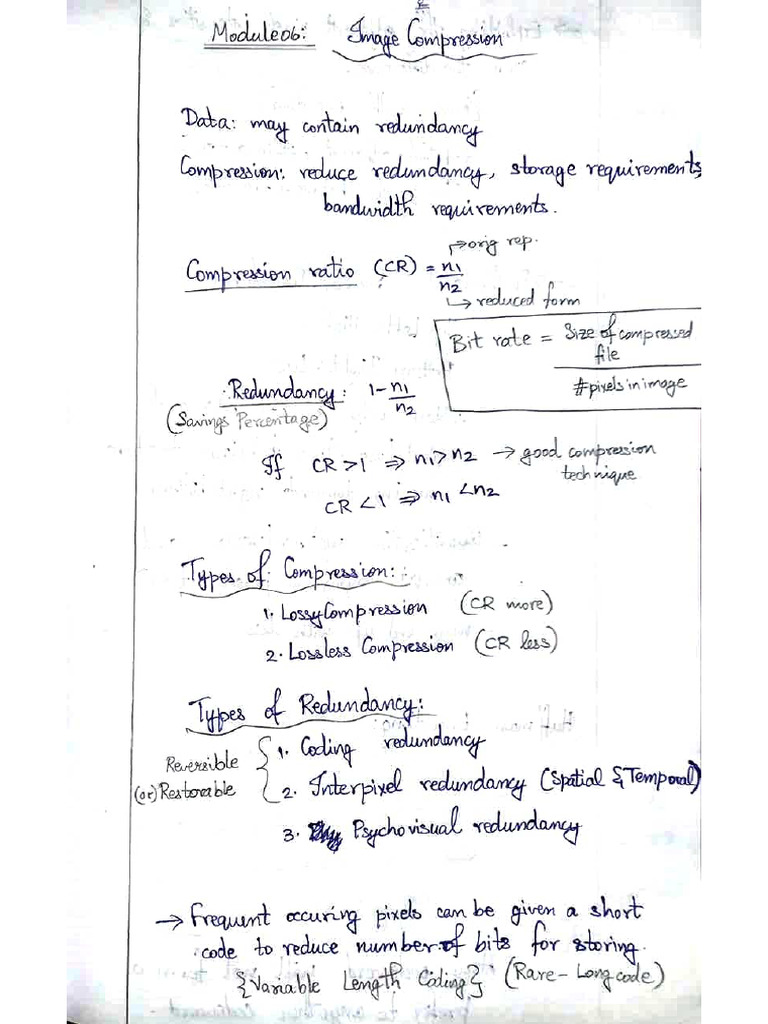IP Module06 Image Compression | PDF