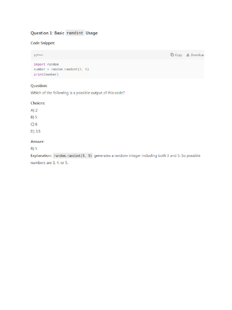 Random Module 2 Mark | PDF
