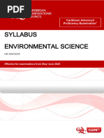 CAPE Environmental Science Papers | PDF | Caribbean