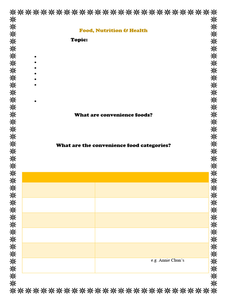 Understanding Convenience Foods | PDF | Convenience Food | Fast Food