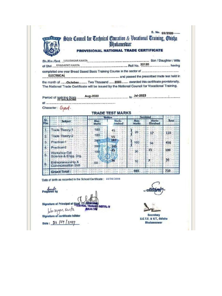 ITI Document 1 | PDF