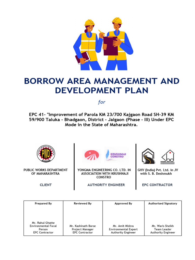 Revised Borrow Area Management Plan | PDF | Soil | Natural Materials